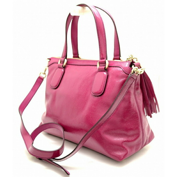 Gucci | Bags | Gucci Fuchsia Tassel Bag Shoulder Pink Chain Fringe Soho ...